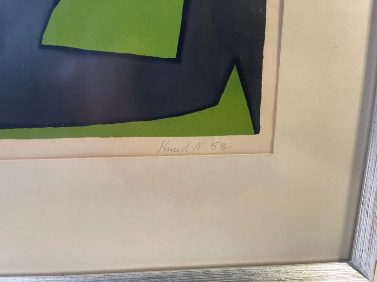 Knud Nielsen Cobra Lithograph in Colors, 1953, Signed at 1stDibs
