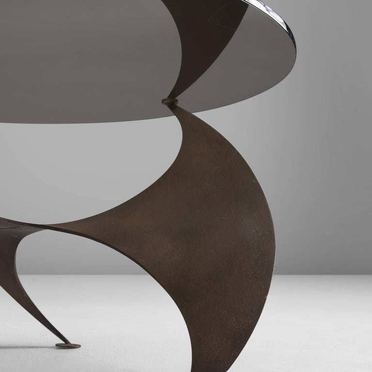 Knut Hesterberg ‘Propeller’ Coffee Table in Bronze and Glass For Sale ...