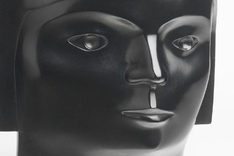 KOBE - Douceur Bronze Sculpture Sweetness Head Portrait Black Female ...