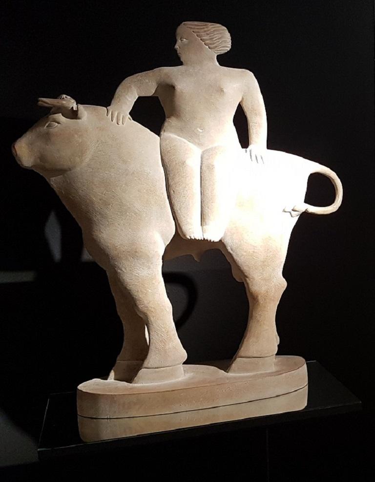 KOBE - Europa Bronze Sculpture Mythology Girl Woman on Bull Zeus For ...