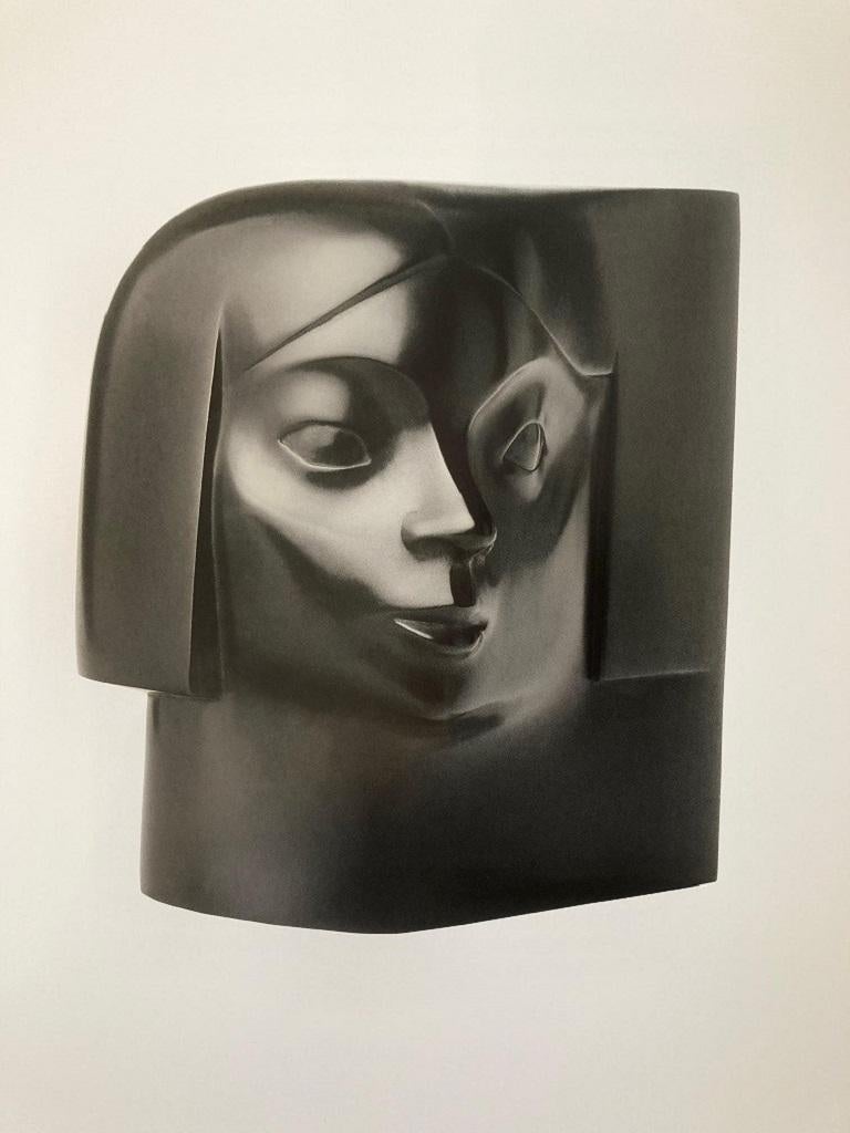KOBE - J'y Suis Bronze Sculpture Head Portrait Female Girl Woman Black ...