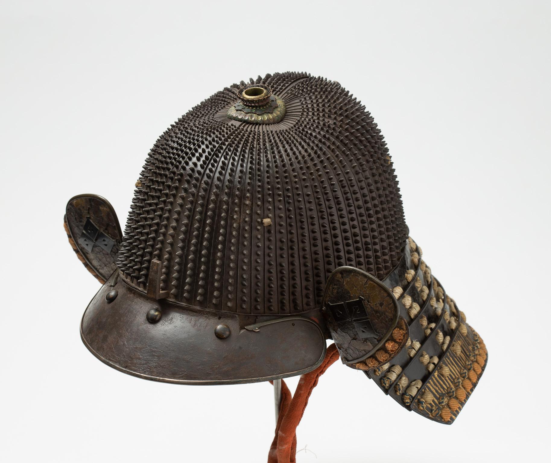 Koboshi Kabuto, Samurai Helmet with Standing Rivets Haruta School For Sale at 1stDibs | ww2 ...