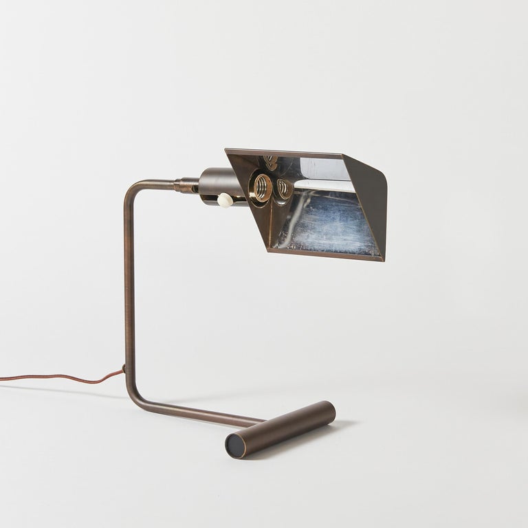 Koch and Lowy Chrome Table / Reading Lamps For Sale at 1stDibs