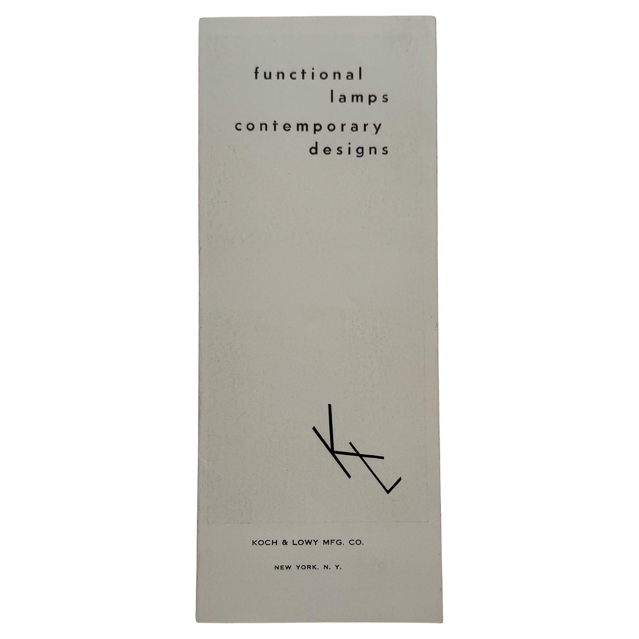 Koch and Lowy: Functional Lamps Contemporary Designs For Sale at 1stDibs