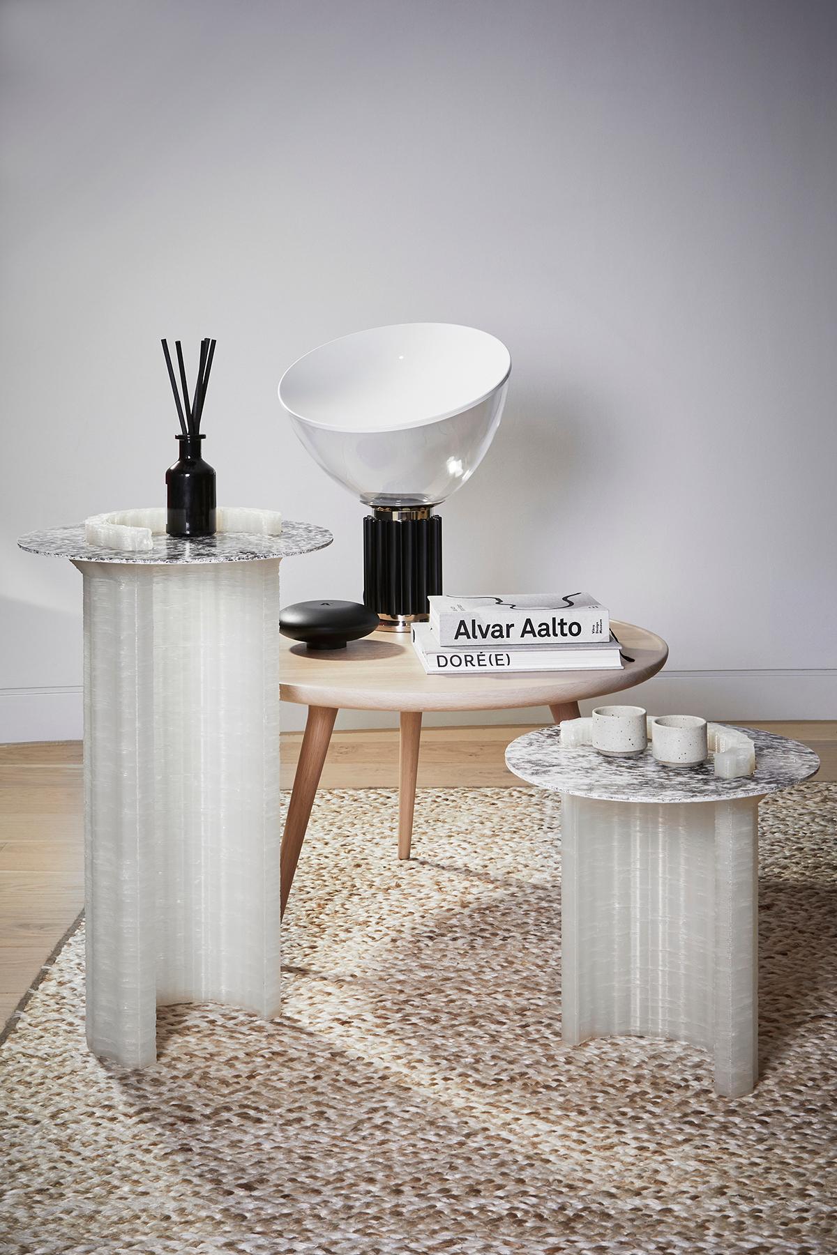 Kofika, 3D Printed Coffee Table Made from Sugar, Milk, and Coffee Waste ...