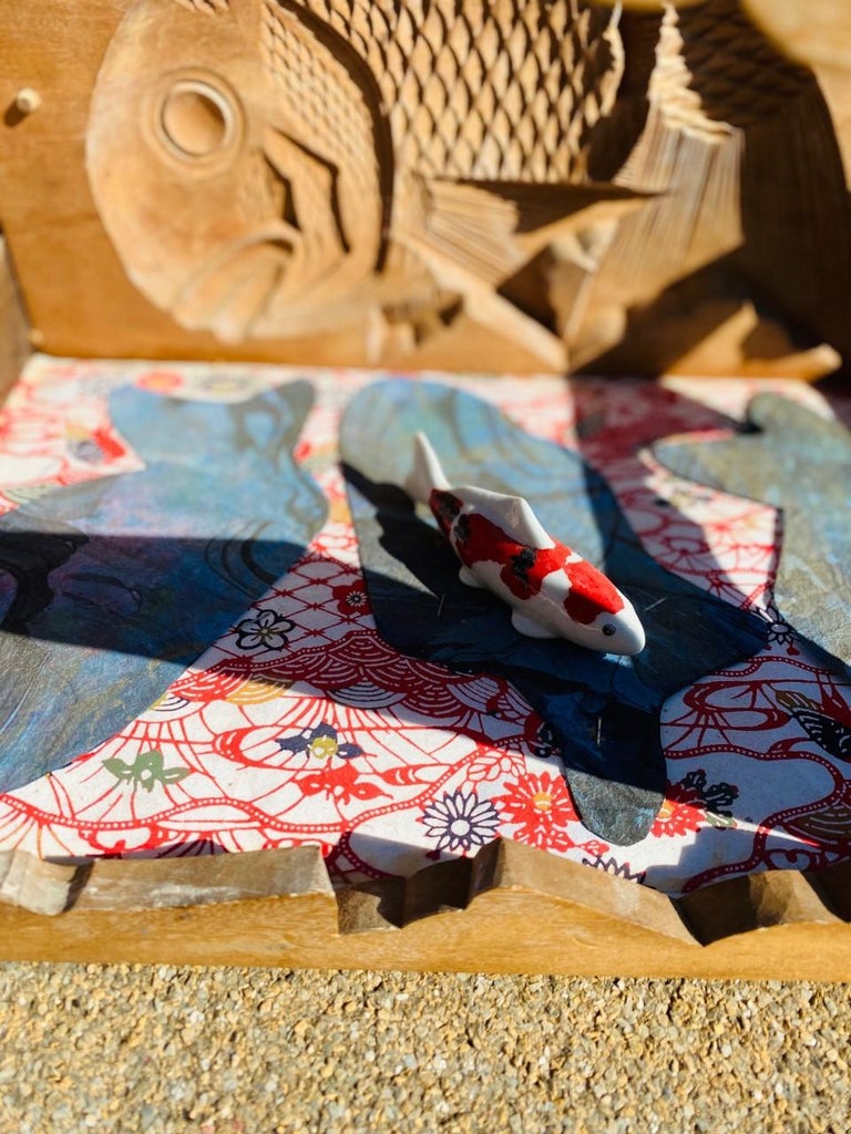 Koi Fish Installation Figure by Robert "Bob" Matheny For Sale at 1stDibs