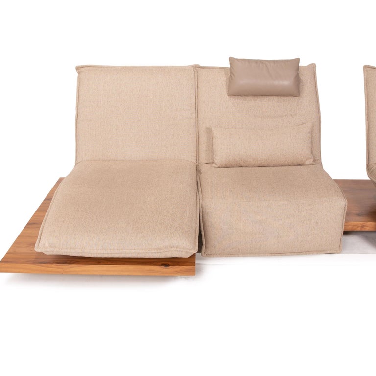 Koinor Free Motion Epos 2 Fabric Corner Sofa Beige Function Relax ...