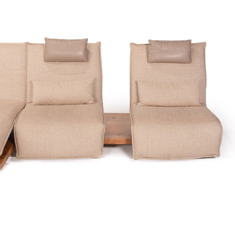 Koinor Free Motion Epos 2 Fabric Corner Sofa Beige Function Relax ...