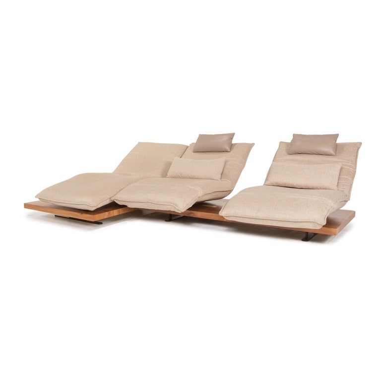 Koinor Free Motion Epos 2 Fabric Corner Sofa Beige Function Relax ...