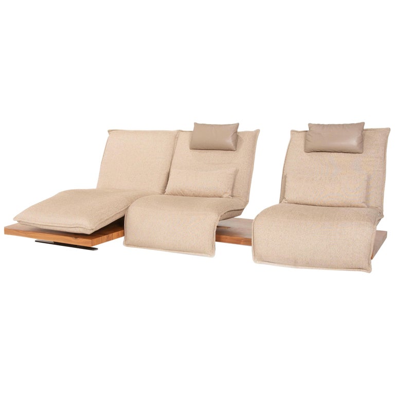 Koinor Free Motion Epos 2 Fabric Corner Sofa Beige Function Relax ...