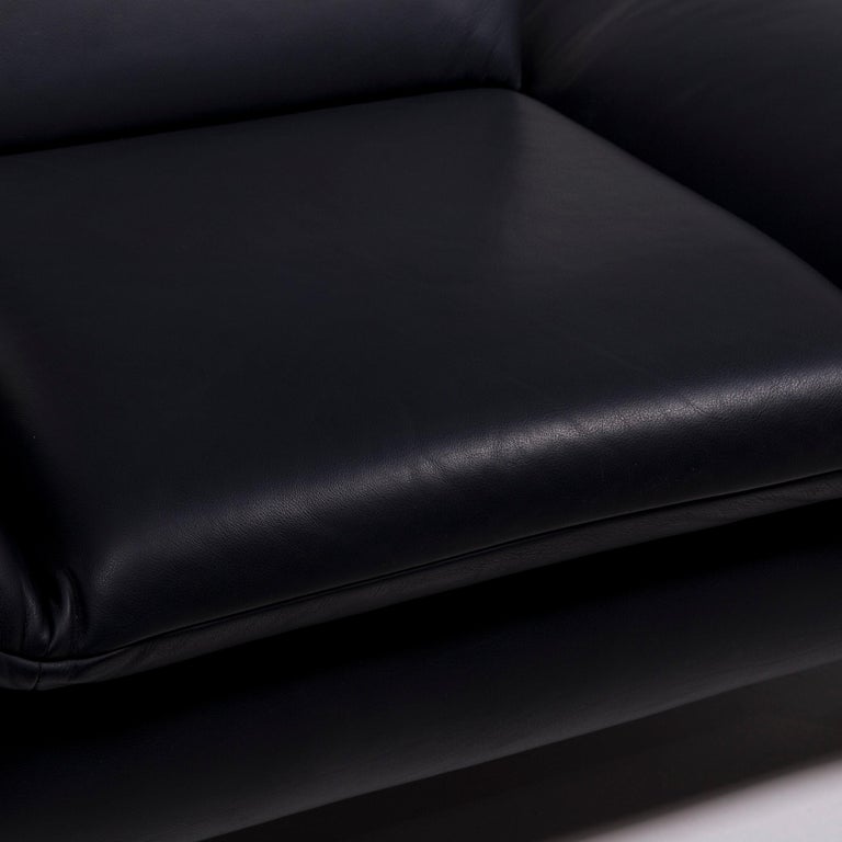 Koinor Rossini Blue Armchair Leather For Sale at 1stDibs