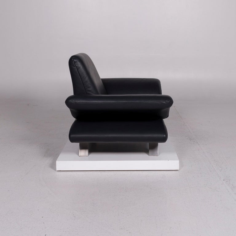 Koinor Rossini Blue Armchair Leather For Sale at 1stDibs