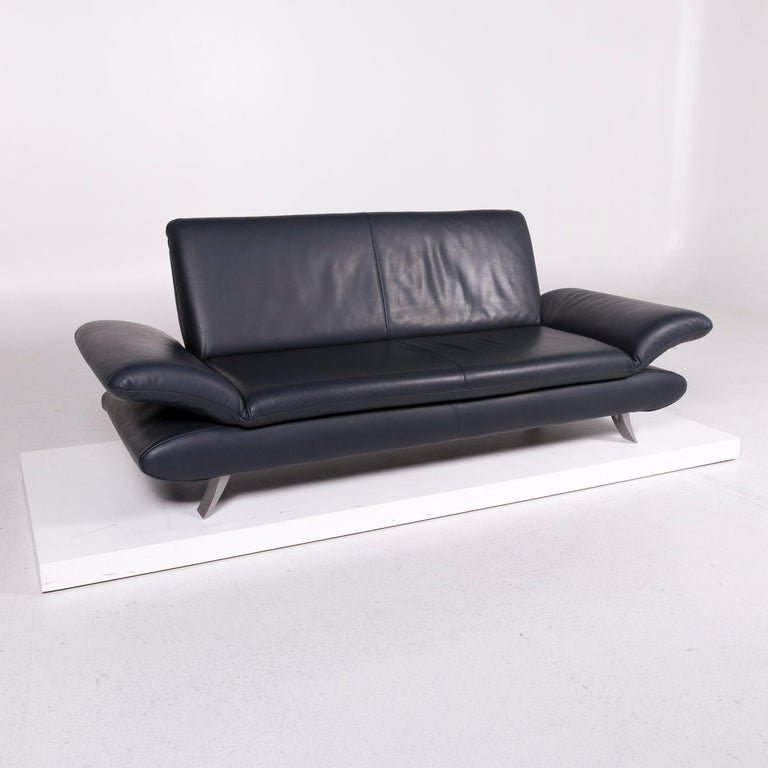 Koinor Rossini Blue Armchair Leather For Sale at 1stDibs