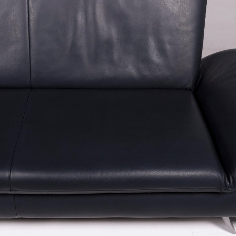 Koinor Rossini Blue Armchair Leather For Sale at 1stDibs