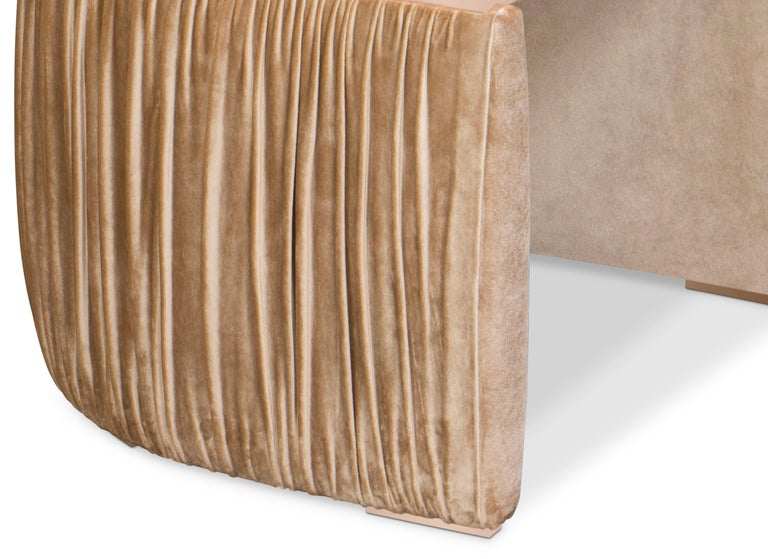 Cuff Chair in Velvet and Brass For Sale at 1stDibs