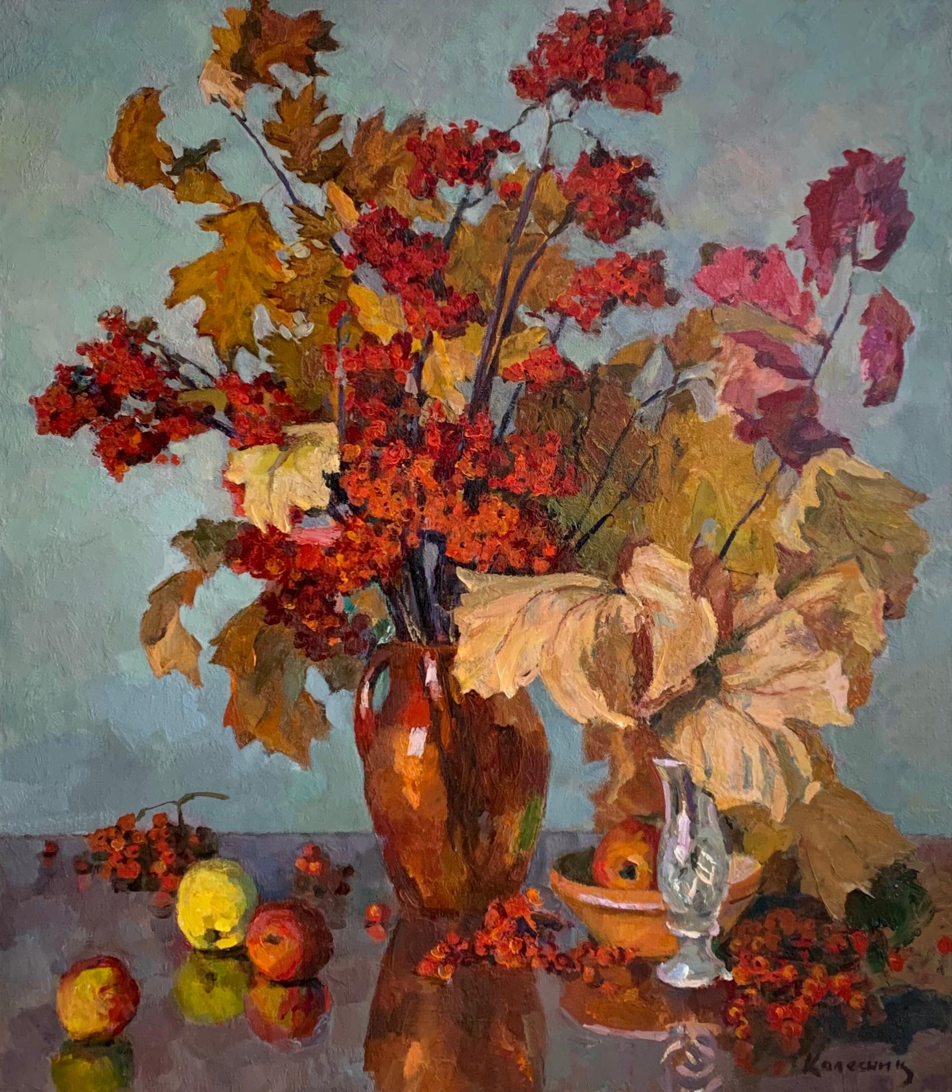 Kolesnik Vladimir - Fall Still Life Painting Vintage Oil Canvas ...