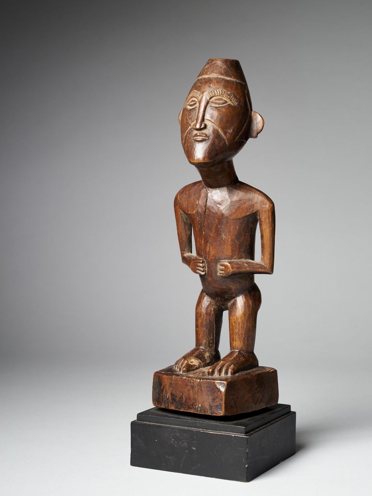 Kongo People, DRC, Slightly Bend Nkisi-Provenance Didier Claes For Sale ...