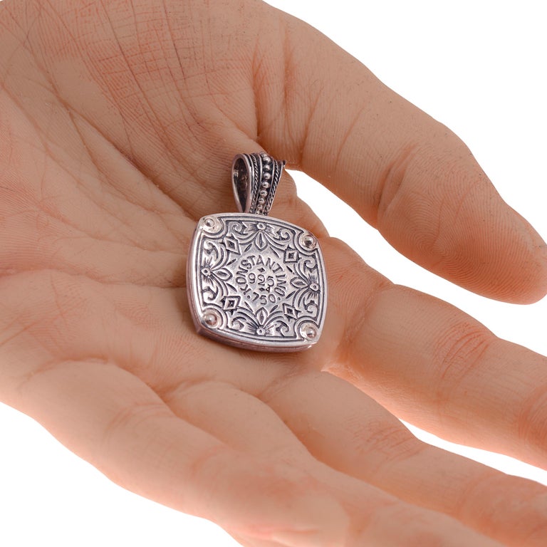 Konstantino Heonos Sterling Silver, 18k Gold, Ruby Root Pendant For ...