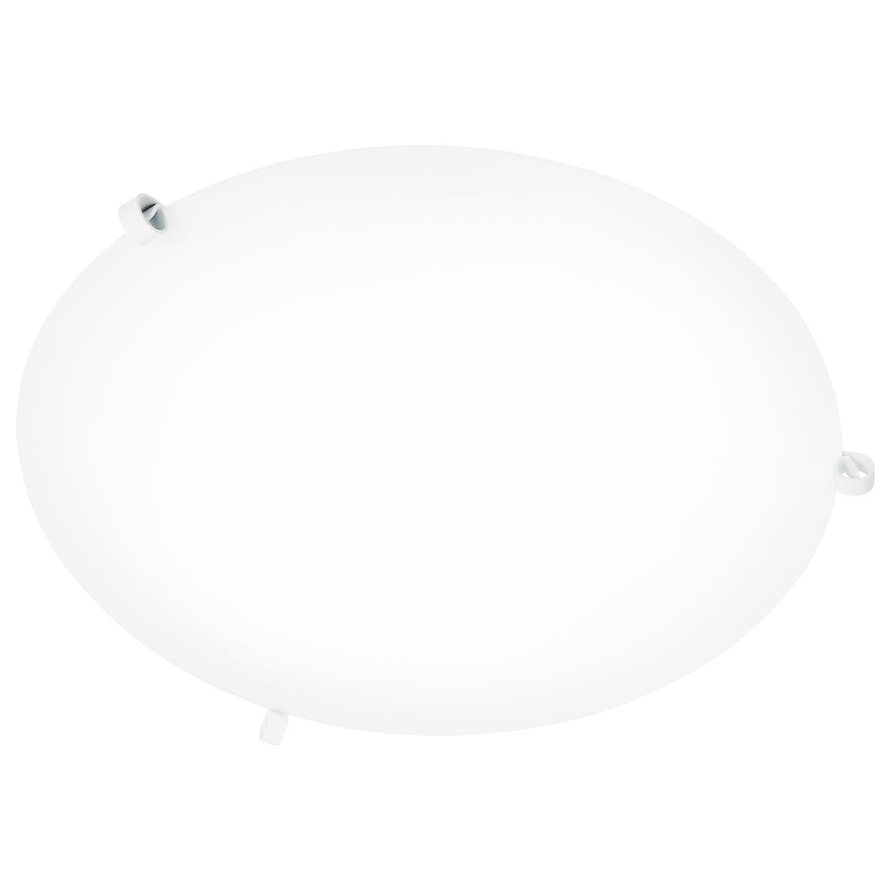 Swedish White Perforated Metal “Zero” Ceiling Lamp by Lindau and ...