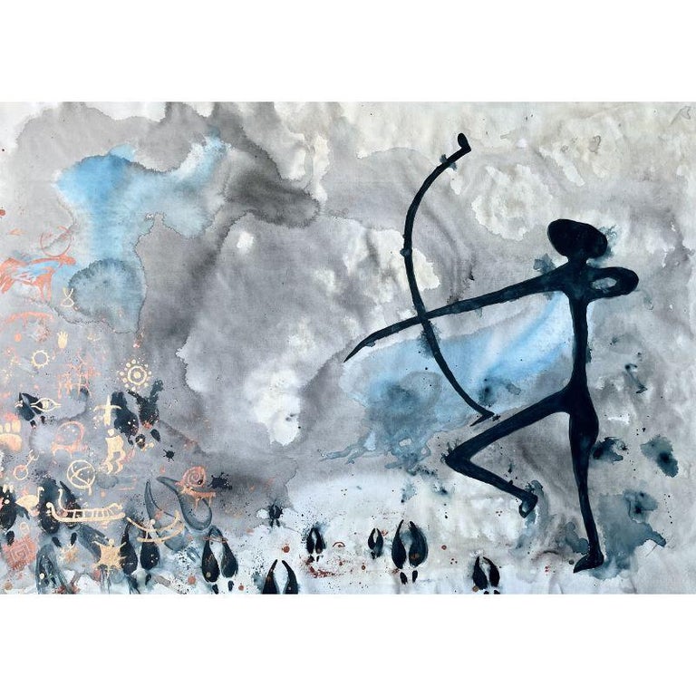 Koorosh Nejad - Cave Art: The Hunter - Modern Art - Large Format ...