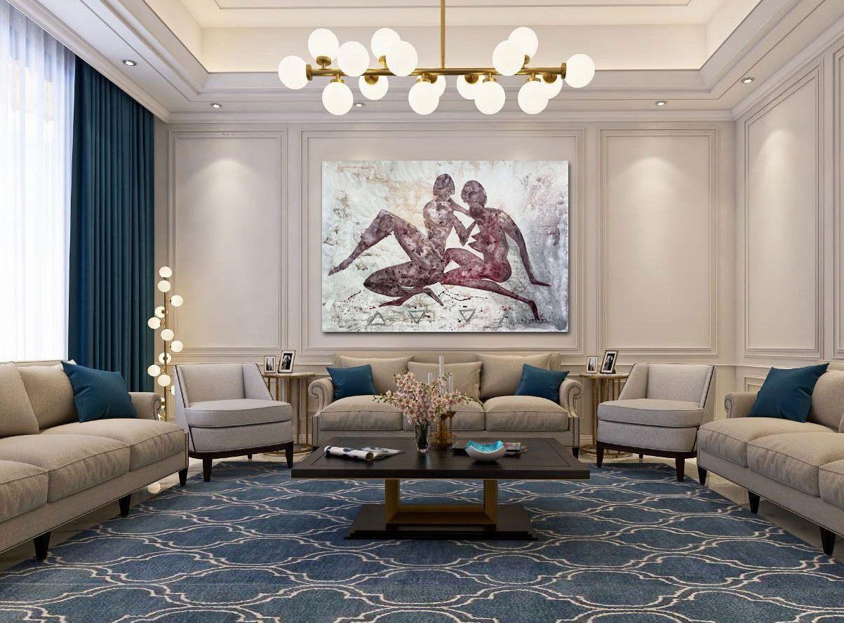 Koorosh Nejad - Love - Prehistoric Cave Art - Modern Design, Painting ...