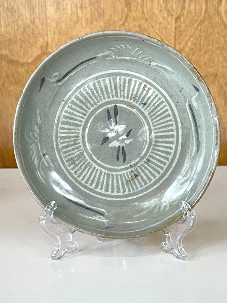 Korean Celadon Inlay Plate Goryeo Period For Sale at 1stDibs | korea inlay