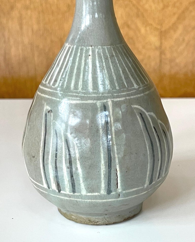 Korean Celadon Inlay Vase Goryeo Dynasty For Sale at 1stDibs