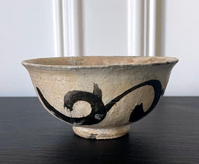Korean Ceramic Buncheong Ware Tea Bowl Early Joseon Dynasty For Sale at ...