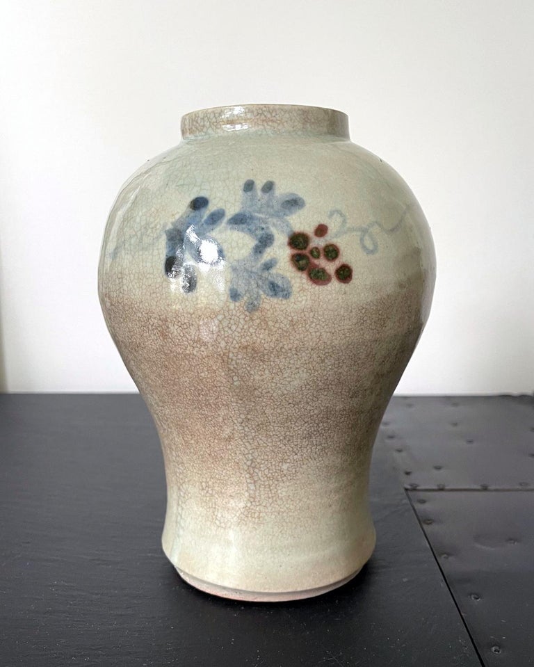 Korean Ceramic Storage Jar Joseon Dynasty For Sale at 1stDibs