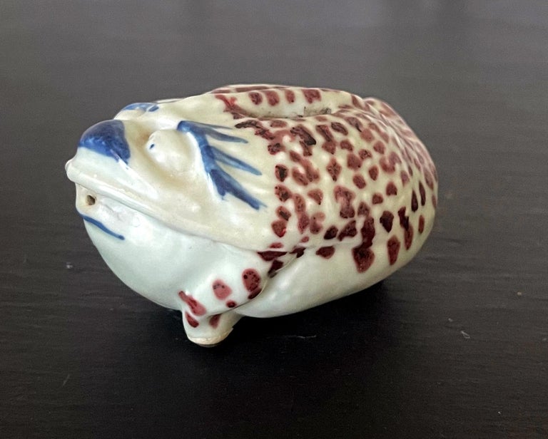 Korean Ceramic Water Dropper in Frog Form For Sale at 1stDibs