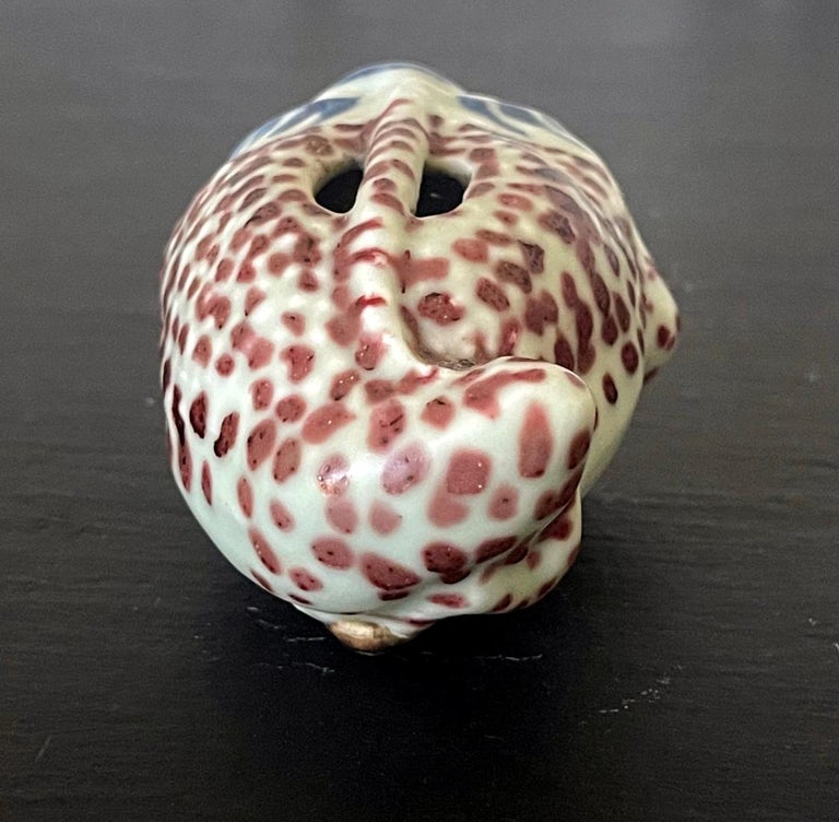 Korean Ceramic Water Dropper in Frog Form For Sale at 1stDibs