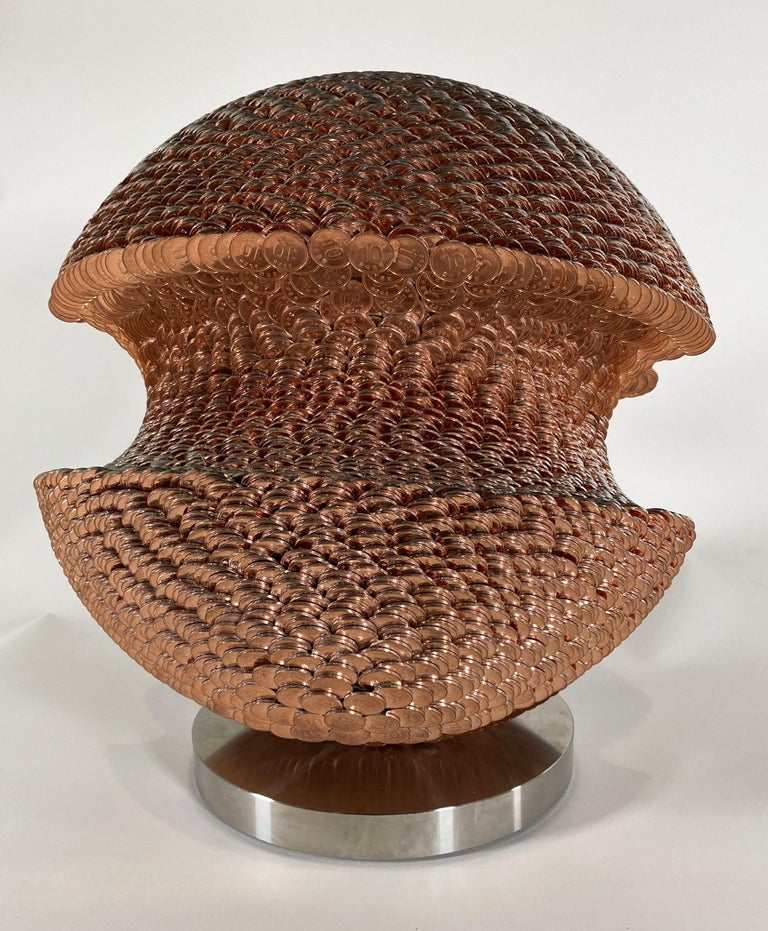 Korean Contemporary Abstract "Coin" Sculpture by Kim Seung-Woo For Sale ...