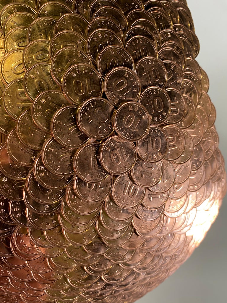 Korean Contemporary Abstract "Coin" Sculpture by Kim Seung-Woo For Sale ...