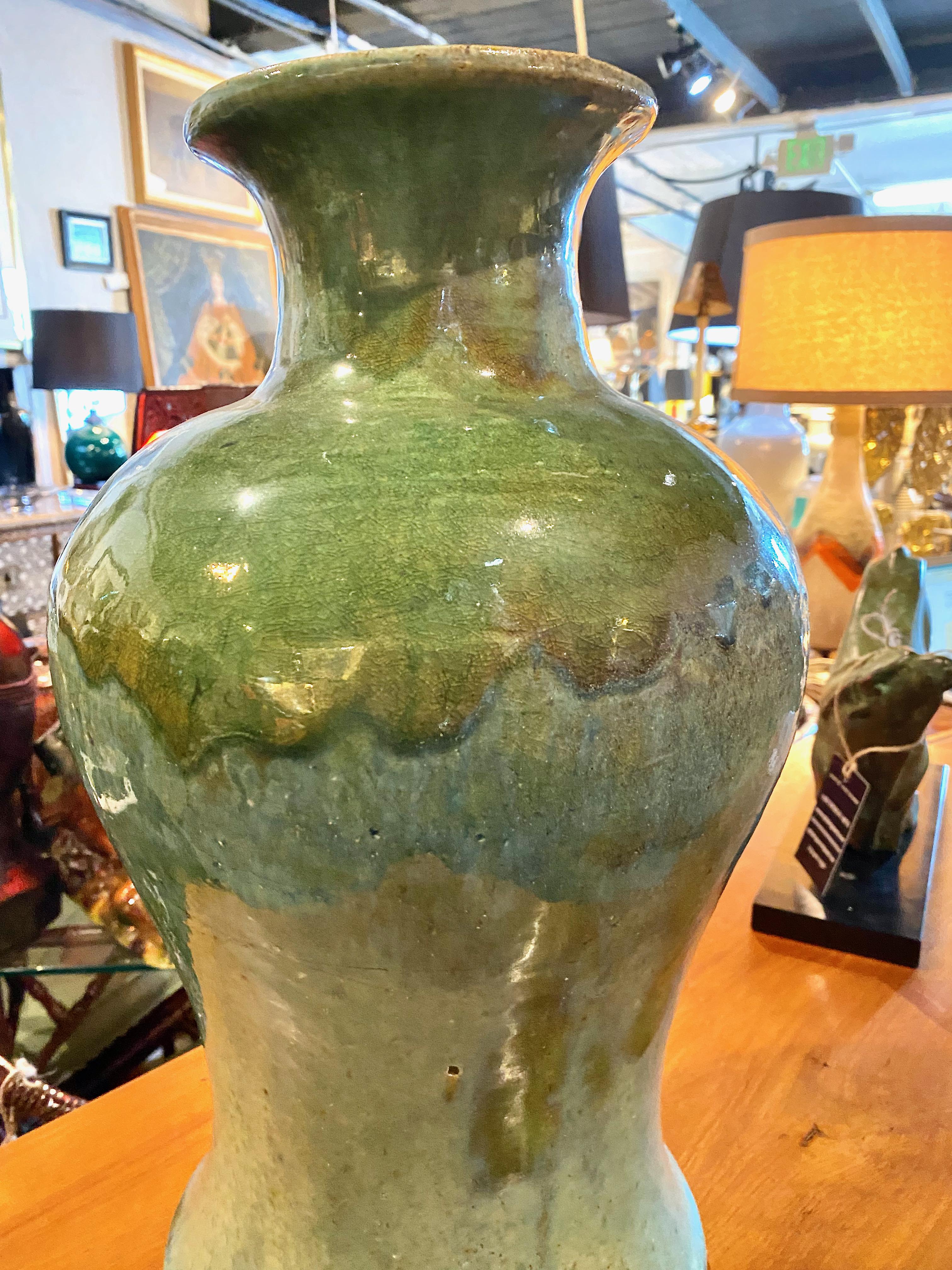 Korean Drip Glaze Tall Vase at 1stDibs
