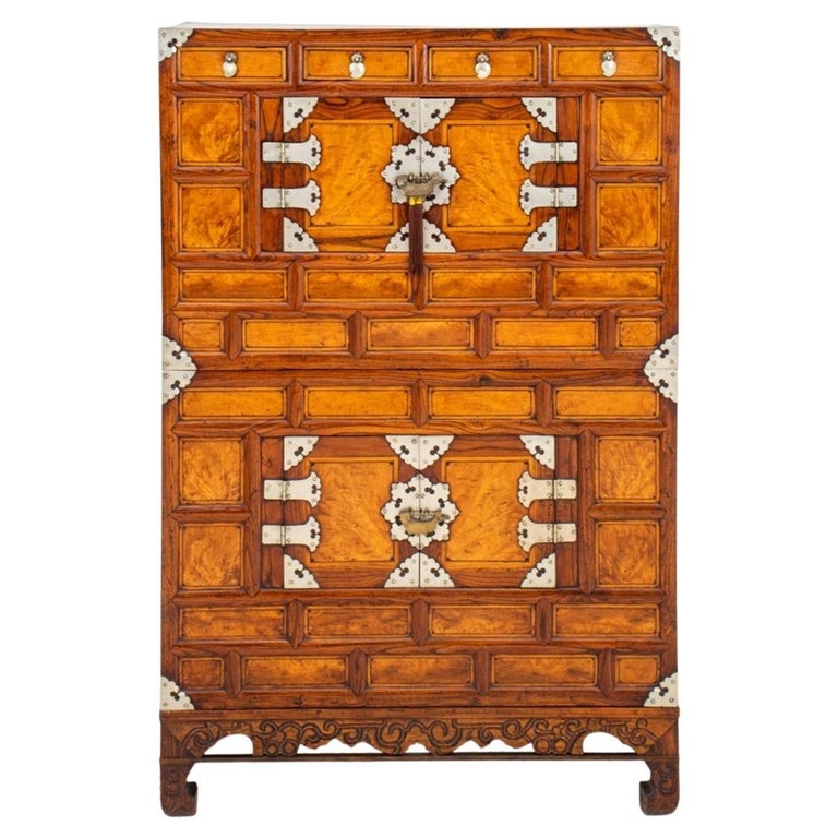 Korean Locking Chest on Chest, 19th / 20th C For Sale at 1stDibs