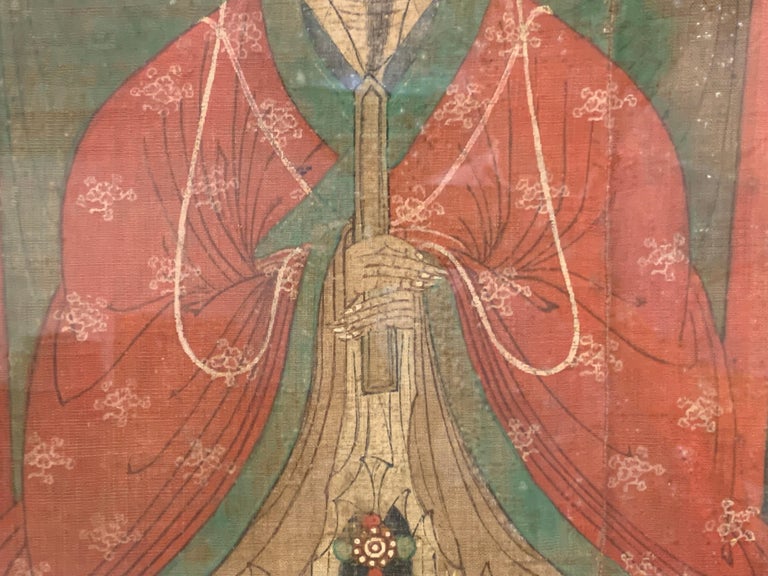 Korean Painted Portrait of the Yan Emperor, Joseon Dynasty 18th Century ...