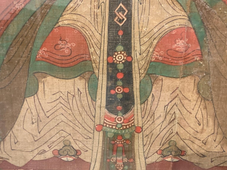 Korean Painted Portrait of the Yan Emperor, Joseon Dynasty 18th Century ...