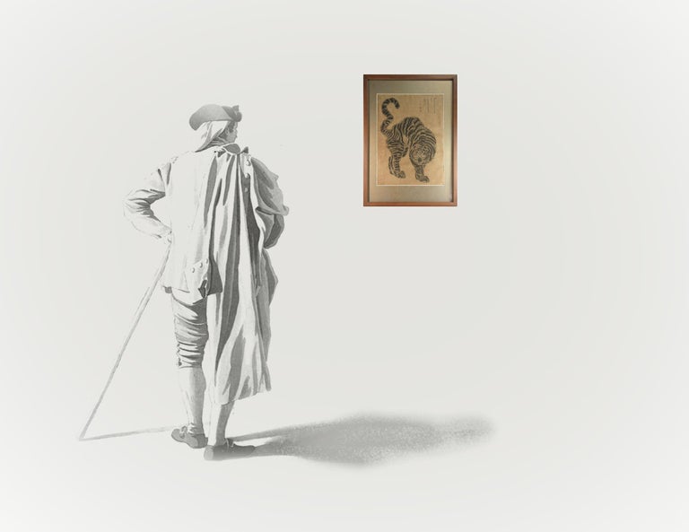 Korean Scroll of a Prowling Tiger, 20th Century at 1stDibs | korean ...