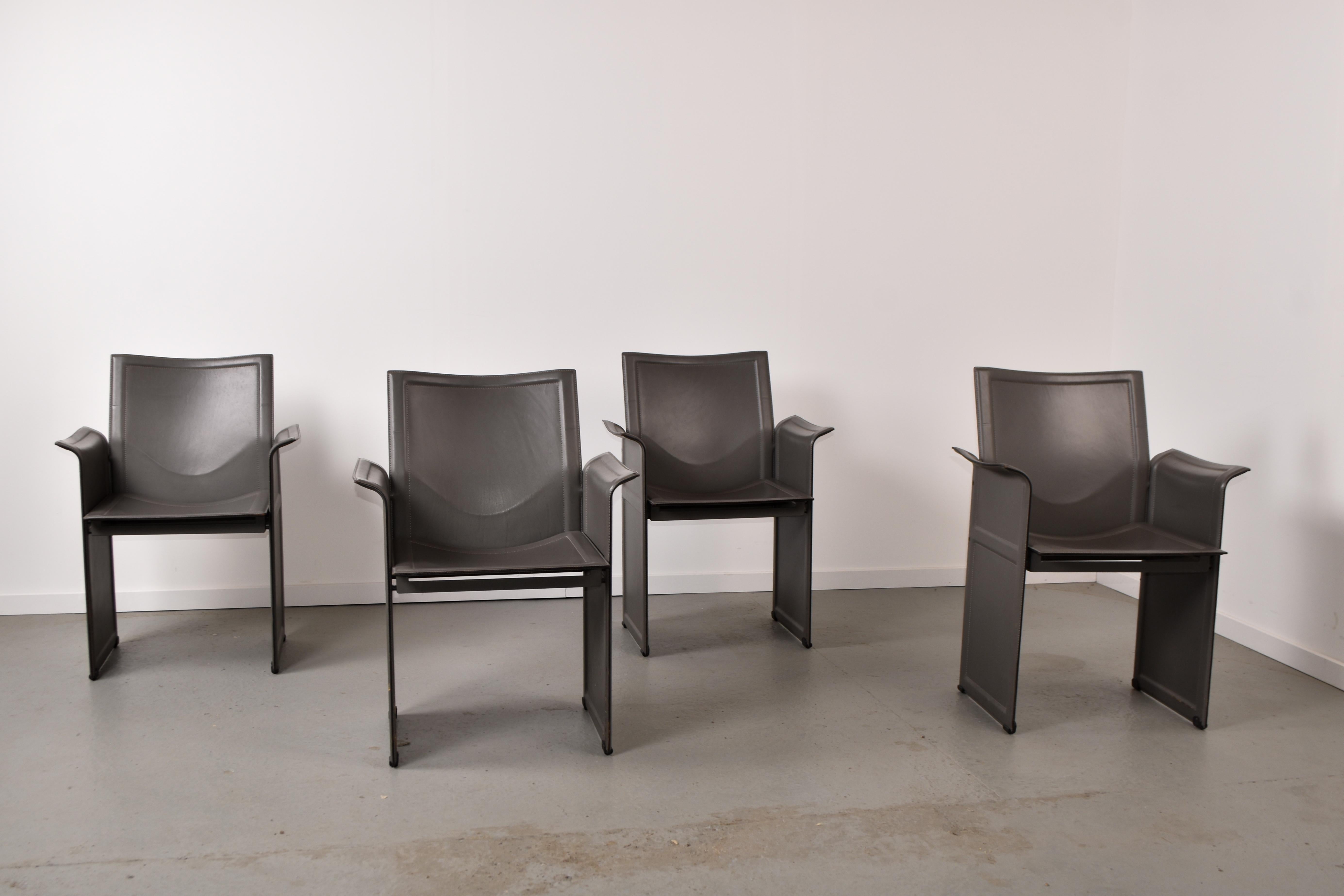 Korium dining chairs from Tito Agnioli for Matteo Grassi For Sale at ...