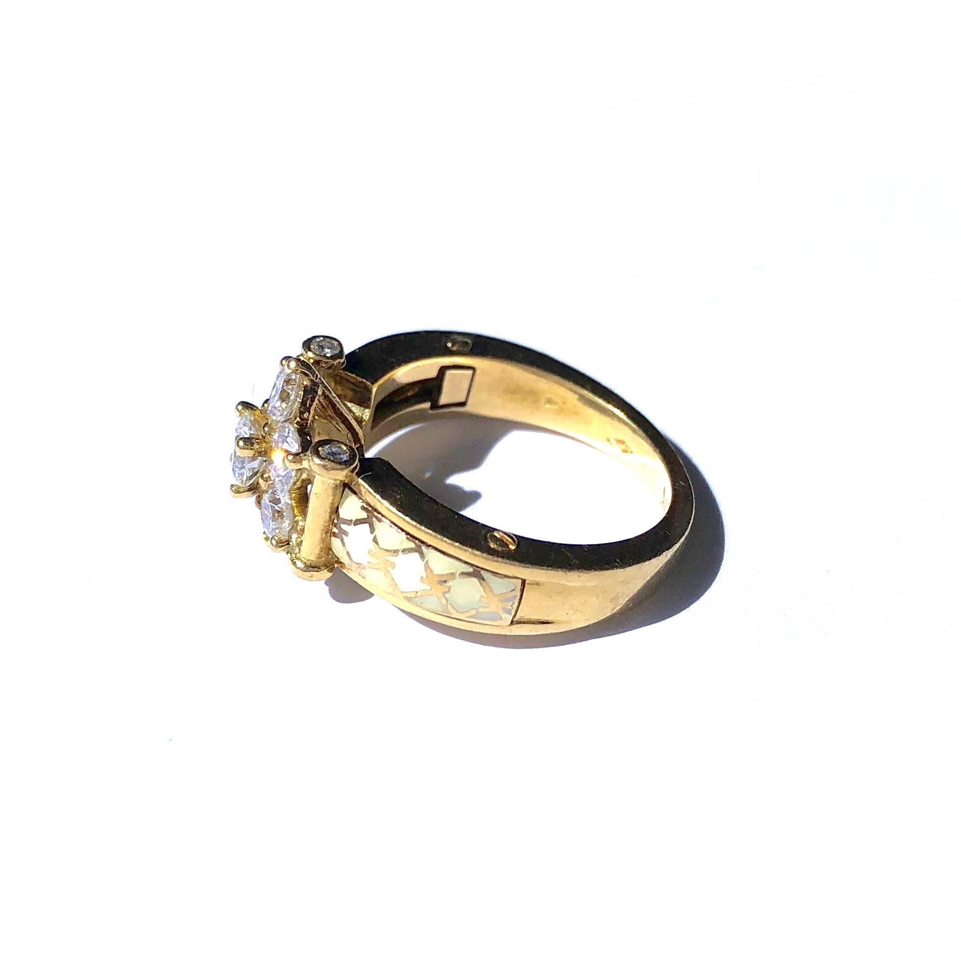 Korloff Paris Diamond and Enamel Ring at 1stDibs | korloff rings prices, korloff jewelry