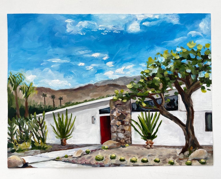 Kory Alexander - A Lush Desert Landscape- oil on paper at 1stDibs