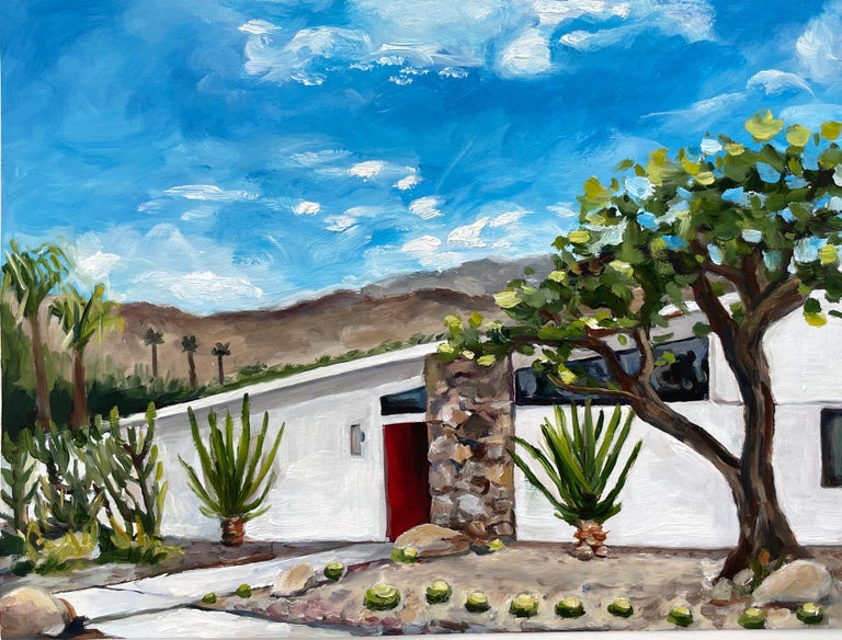 Kory Alexander - A Lush Desert Landscape- oil on paper at 1stDibs
