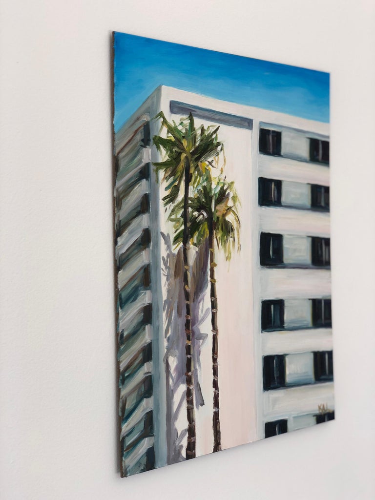 Kory Alexander - Building on Wilshire Blvd. - oil on panel at 1stDibs