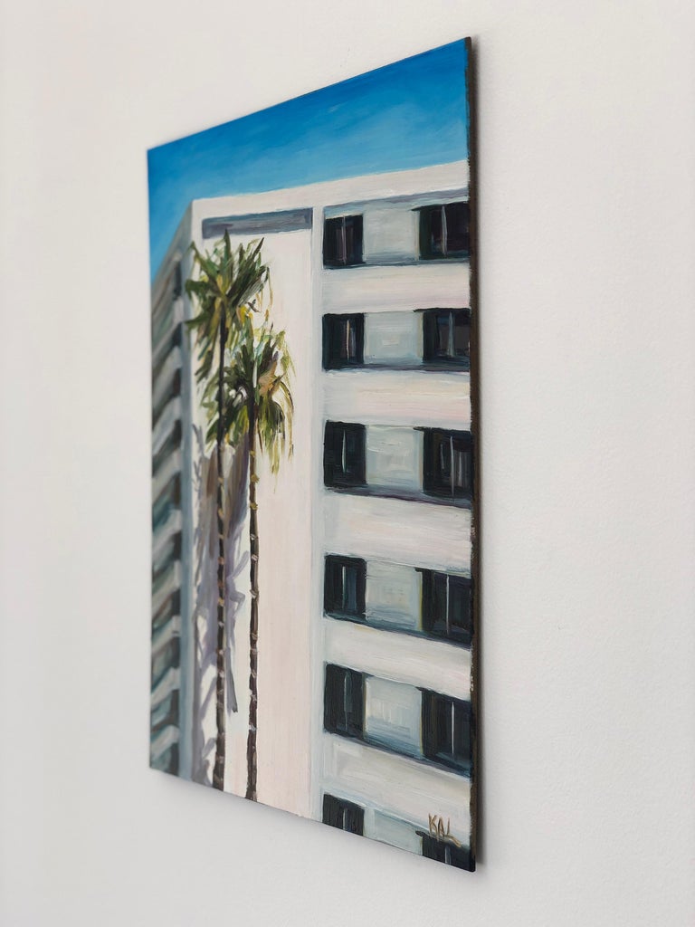 Kory Alexander - Building on Wilshire Blvd. - oil on panel at 1stDibs