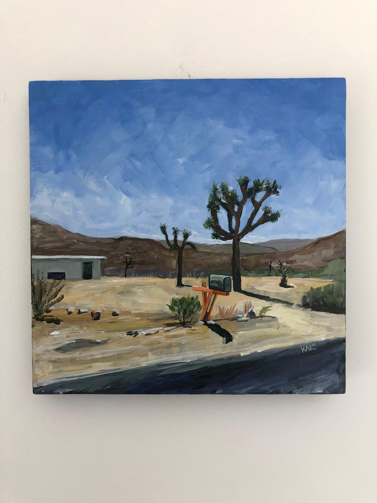 Kory Alexander - Desert House - acrylic on wood at 1stDibs