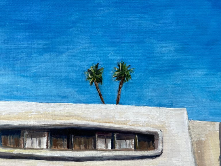 Kory Alexander - Palm Springs Hotel No.6- oil on paper For Sale at 1stDibs