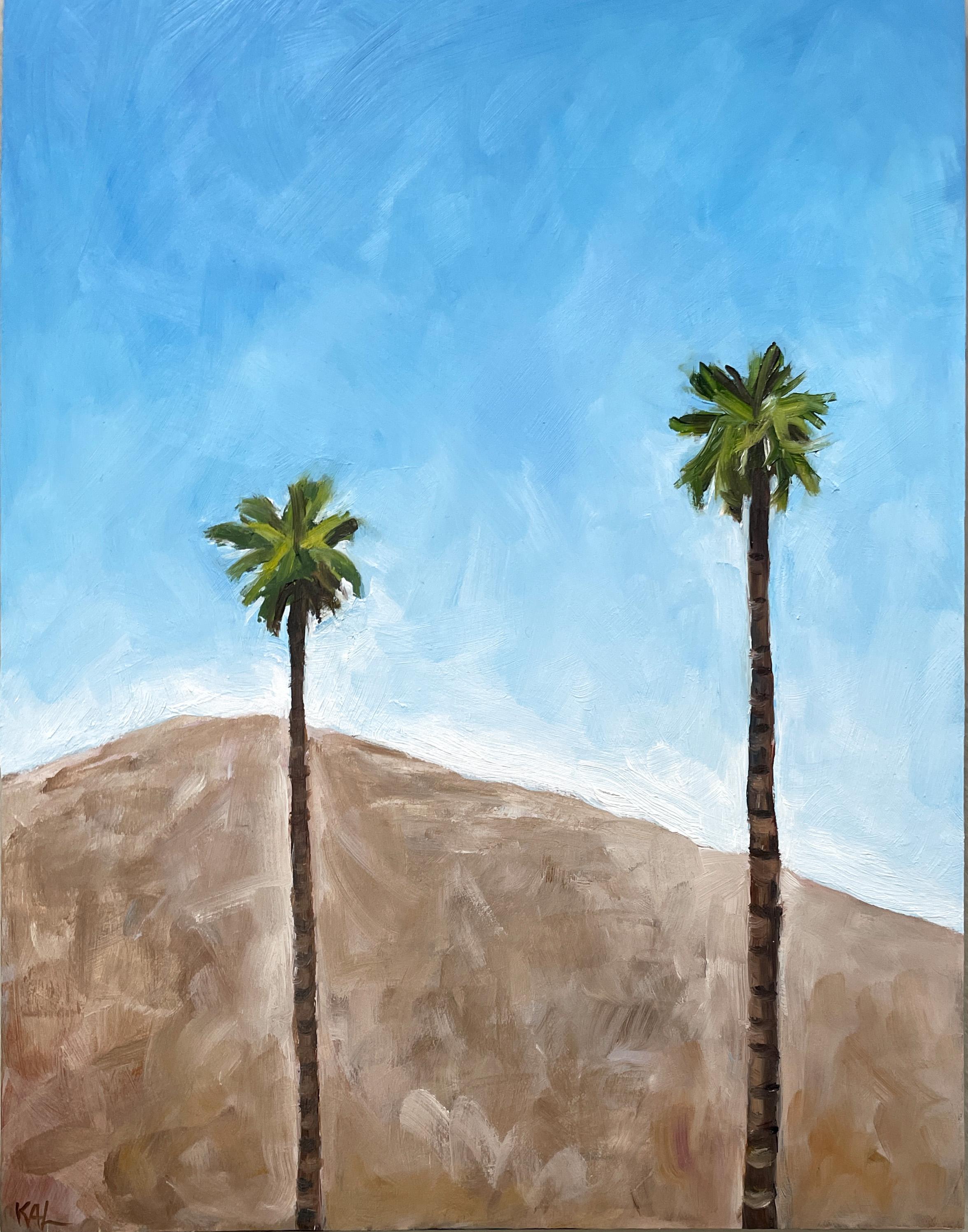 Kory Alexander - A Lush Desert Landscape- oil on paper at 1stDibs