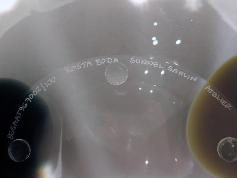 Kosta Boda Limited Edition Gunnel Sahlin Pure Kanna Dot Dish For Sale ...