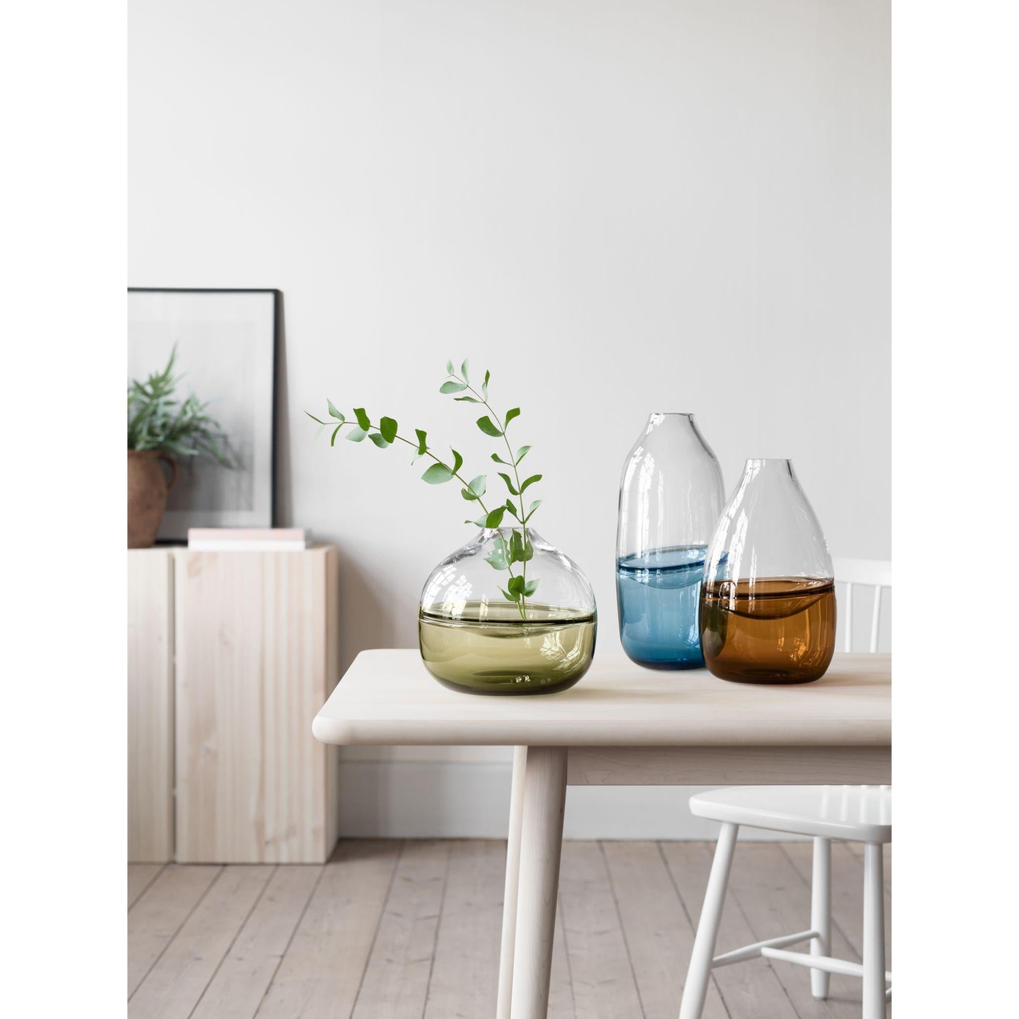 Kosta Boda Septum Vase Golden Brown For Sale at 1stDibs