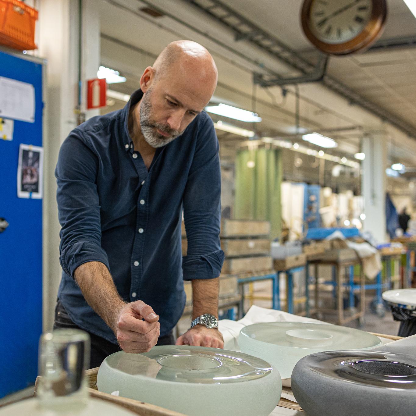 Kosta Boda Septum Vase Golden Brown For Sale at 1stDibs